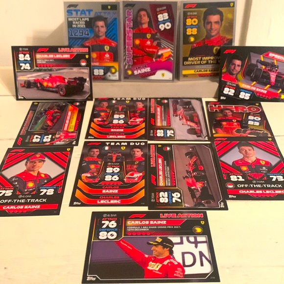 Topps | Toys | Ferrari Formula Turbo Attax 222 Mega Lot Of 13 | Poshmark